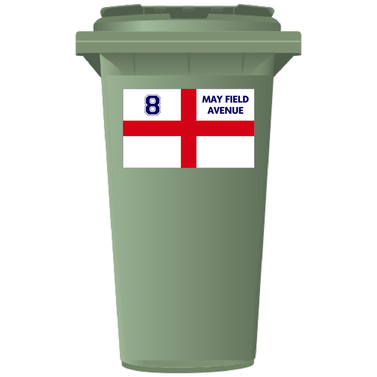 Flag of St George Bin Sticker – Bincredible Bin Stickers
